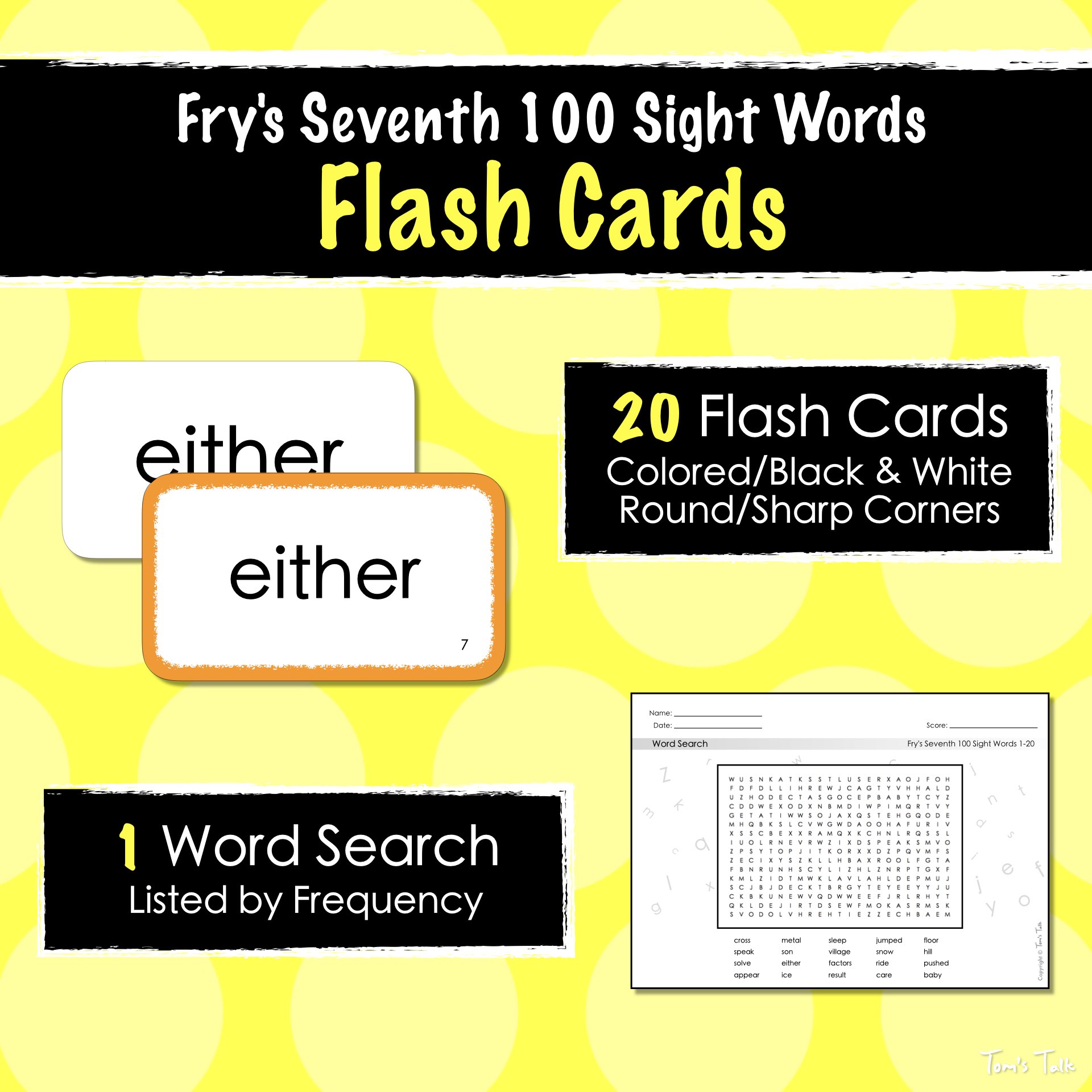 SAMPLE Fry's Seventh 100 Sight Words Fill-in-the-Blanks and More ...