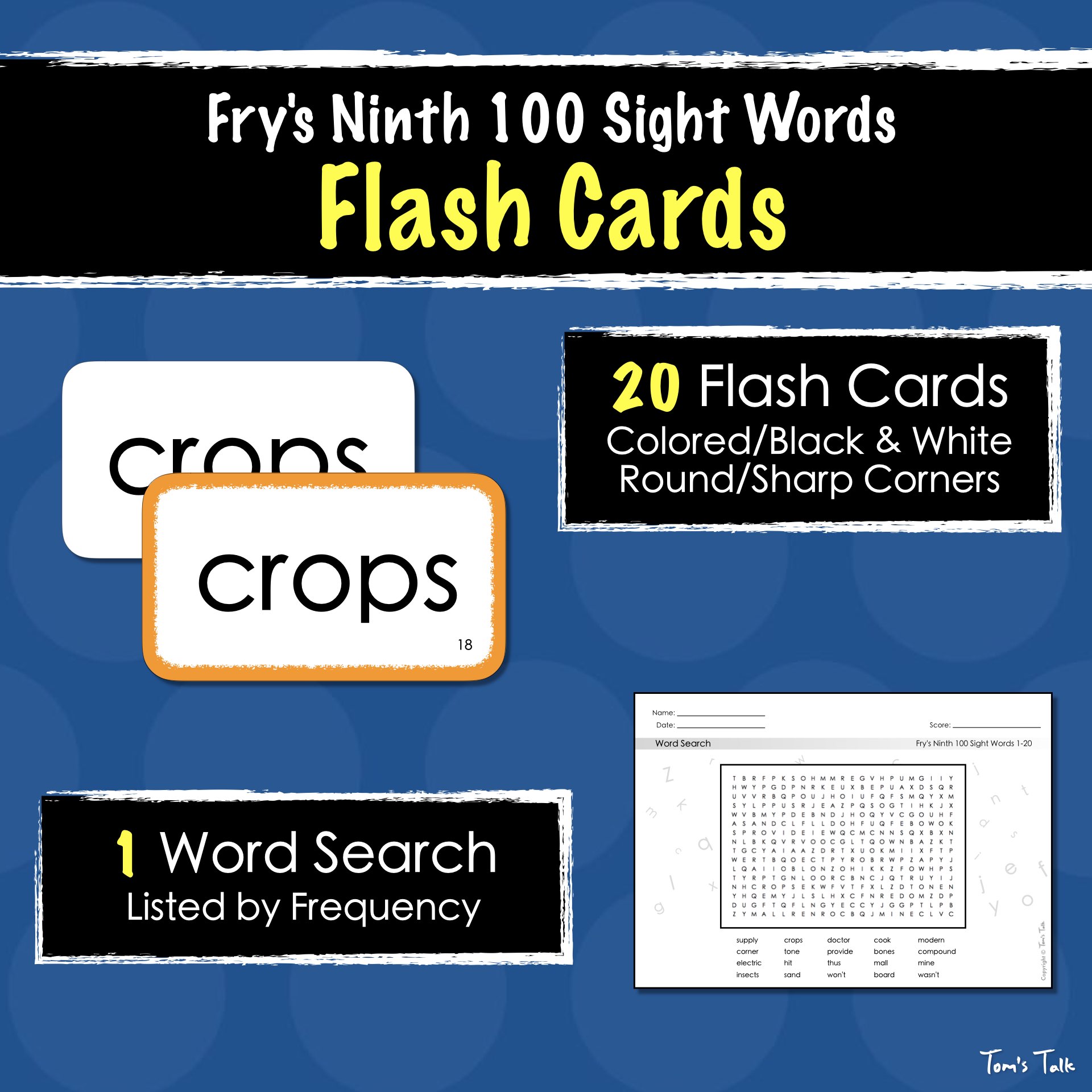SAMPLE Fry's Ninth 100 Sight Words Fill-in-the-Blanks and More! | Made ...