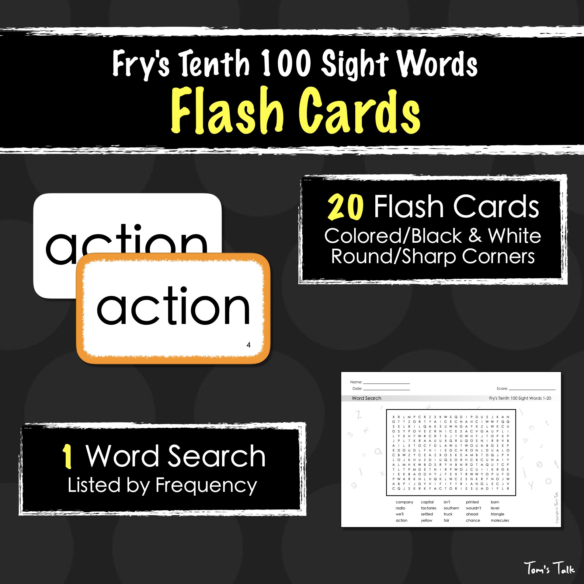 SAMPLE Fry's Tenth 100 Sight Words Fill-in-the-Blanks and More | Made ...