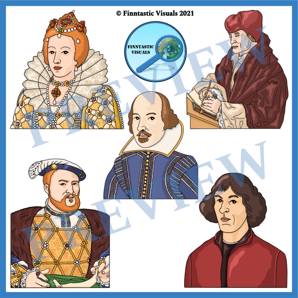 Famous People of the Renaissance Clip Art | Made By Teachers