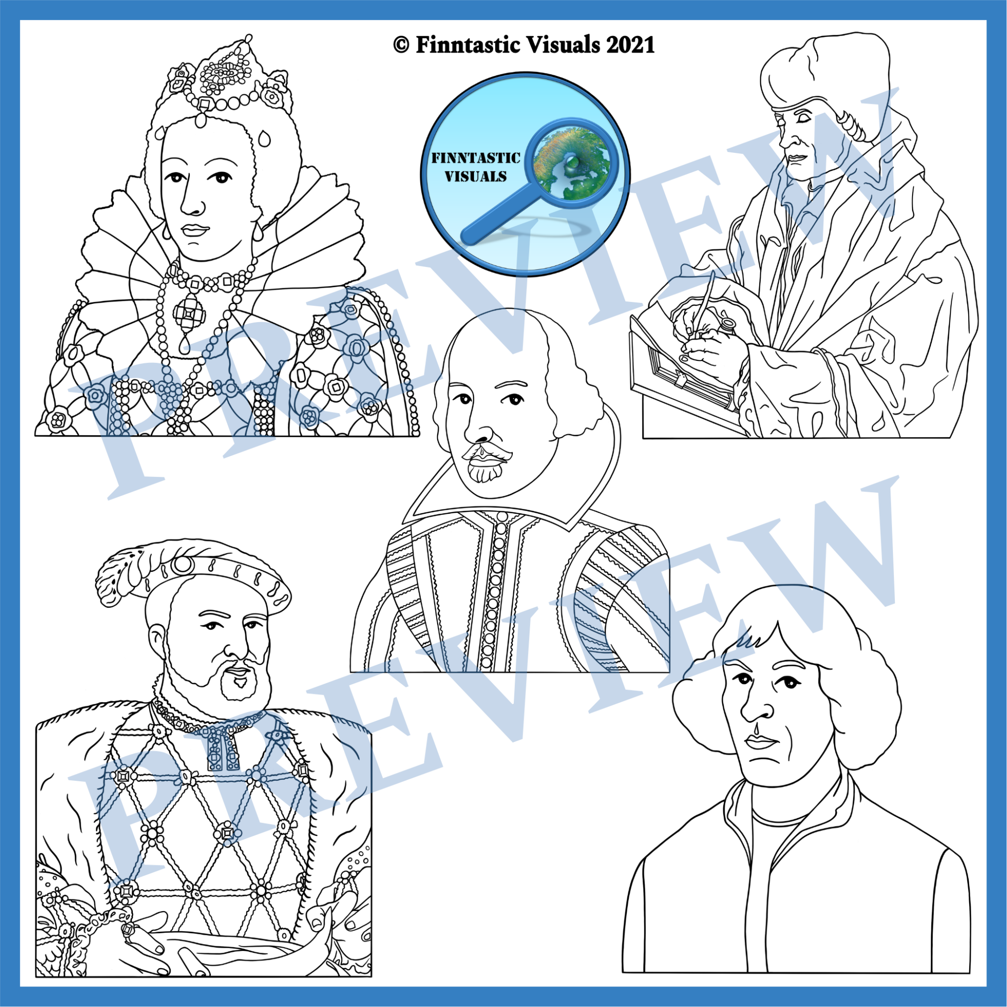 Famous People of the Renaissance Clip Art - Made By Teachers