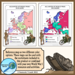 World War I Alliances in Europe Map Coloring Activities - Made By Teachers