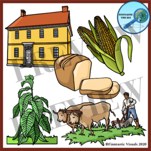 Colonial America Clip Art Life in the 13 Colonies | Made By Teachers
