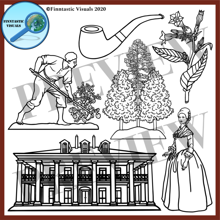 Colonial America Clip Art Life in the 13 Colonies | Made By Teachers