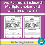 May Reading Comprehension Passages for Kindergarten and First Grade ...