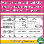 June Reading Comprehension Passages for Kindergarten and First Grade ...