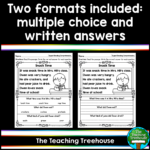 Monthly Reading Comprehension Passages for Kindergarten and First ...