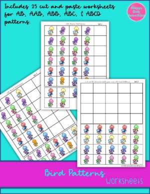 Bird Pattern Worksheets V2 | Made By Teachers