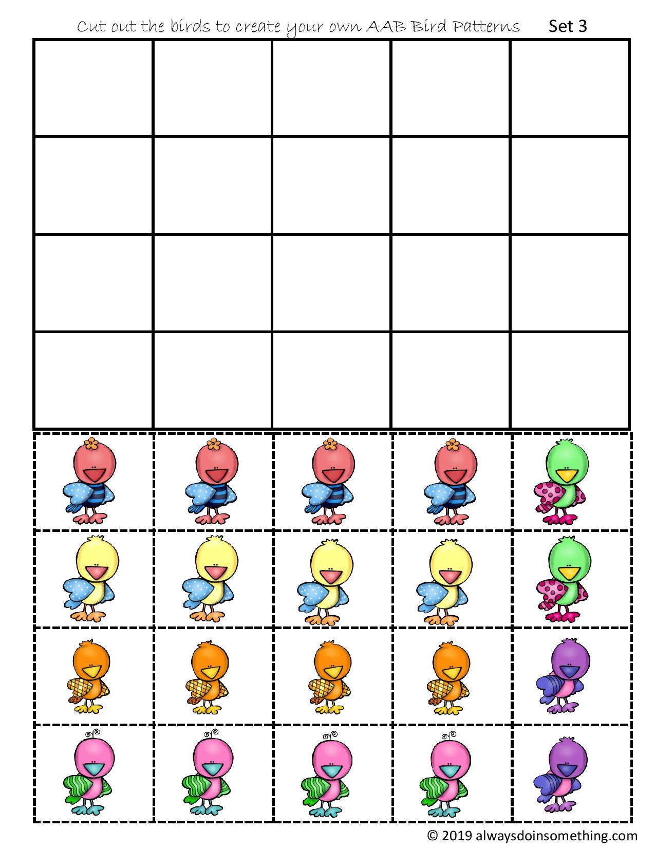 Bird Pattern Worksheets V2 | Made By Teachers