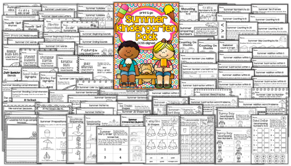 Four Seasons Kindergarten Pack Bundle, No Prep, CCSS Aligned - Made By ...