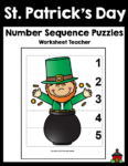 St. Patrick’s Day Number Sequence Puzzles - Made By Teachers