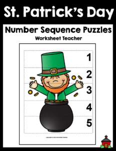 St. Patrick’s Day Number Sequence Puzzles - Made By Teachers