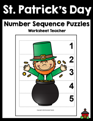 St. Patrick’s Day Number Sequence Puzzles - Made By Teachers