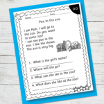 Reading Comprehension Book - RWI Set 2 phonics - Sounds and Stories ...