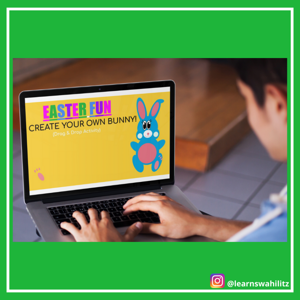 Easter Bunny Freebie Activity - Kids Drag and Drop Activity ...