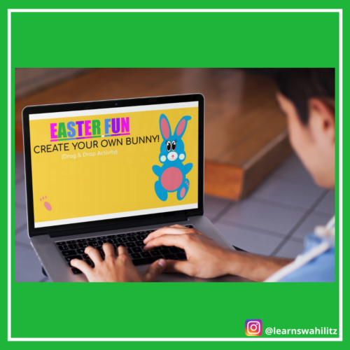 Easter Bunny Freebie Activity - Kids Drag and Drop Activity ...