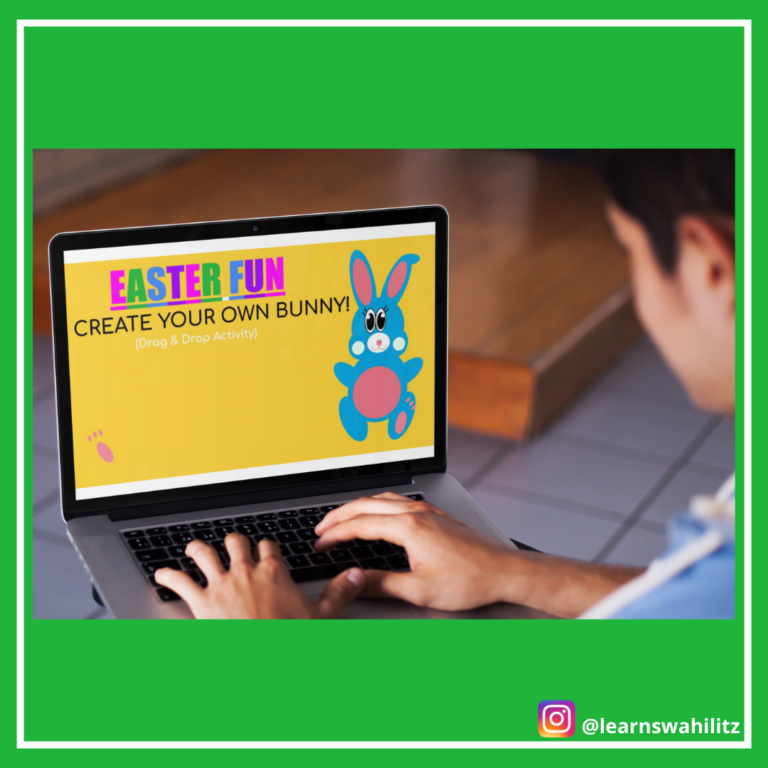 Easter Bunny Freebie Activity - Kids Drag and Drop Activity ...