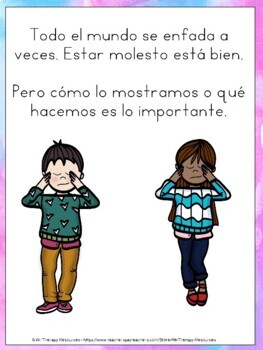 SPANISH VERSION - Coping with Feelings Social Story - Made By Teachers