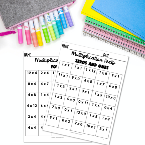 Multiplication Facts Fluency Practice Worksheets | Multiply 0 to 12 ...