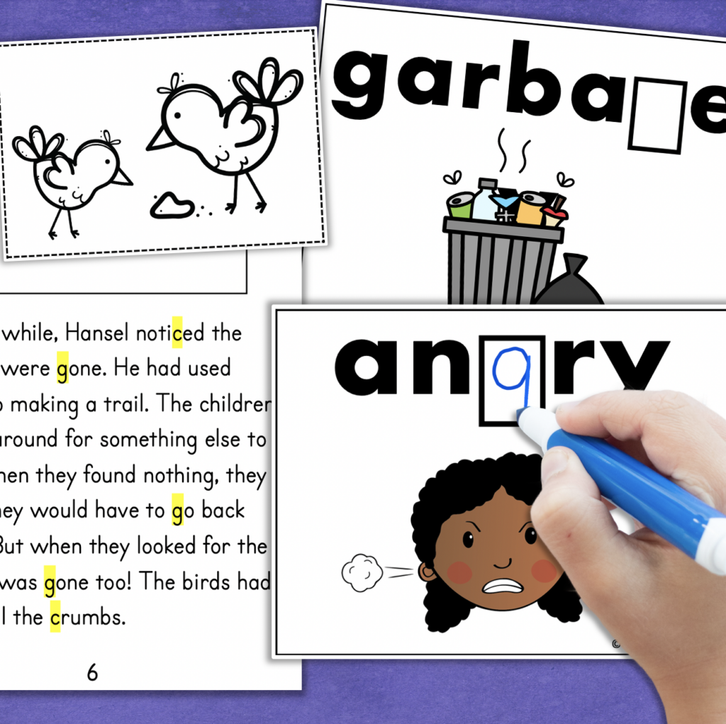 Hansel & Gretel Hard and Soft C & G Decodable Reader & Worksheets ...