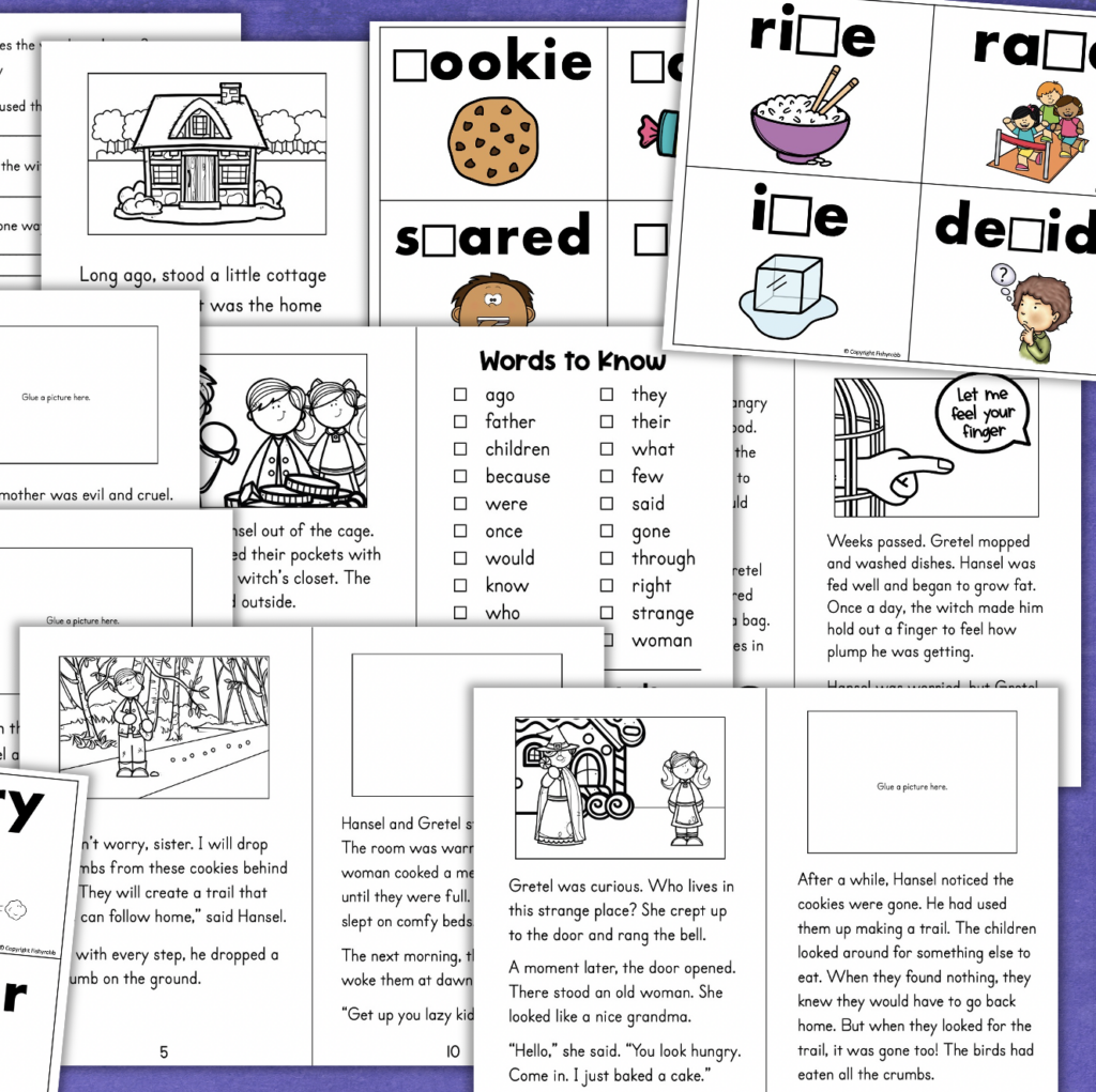 Hansel & Gretel Hard and Soft C & G Decodable Reader & Worksheets ...