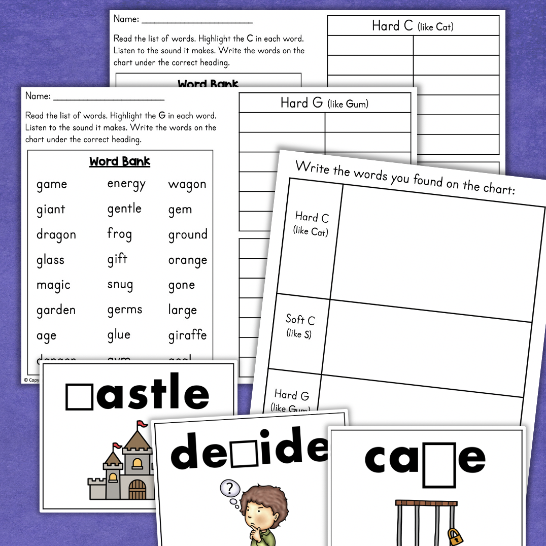 Hansel & Gretel Hard and Soft C & G Decodable Reader & Worksheets ...