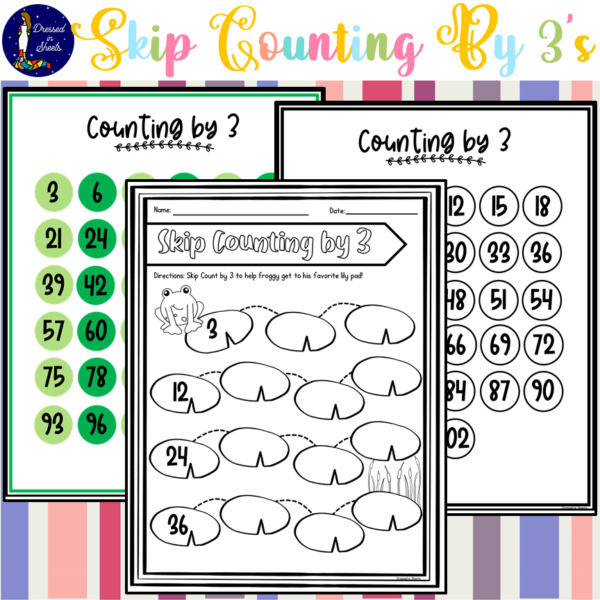 Skip Counting by 3's Worksheets - Made By Teachers
