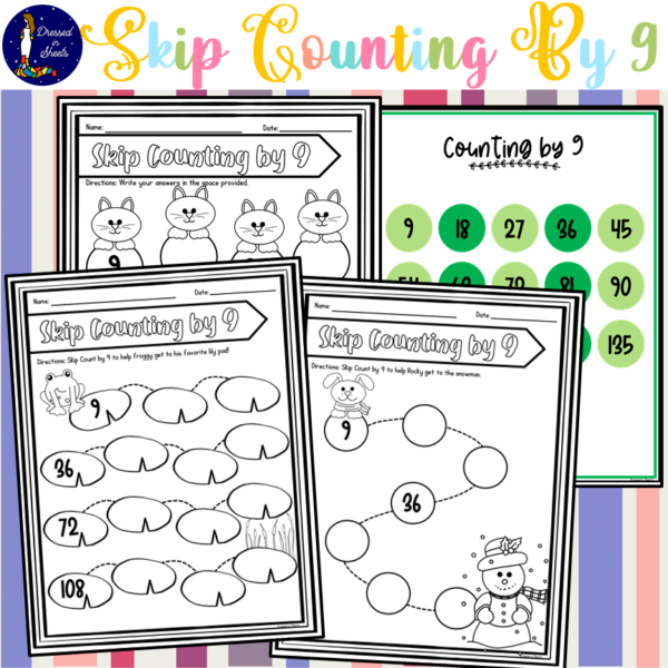 Skip Counting by 9 Worksheets | Made By Teachers