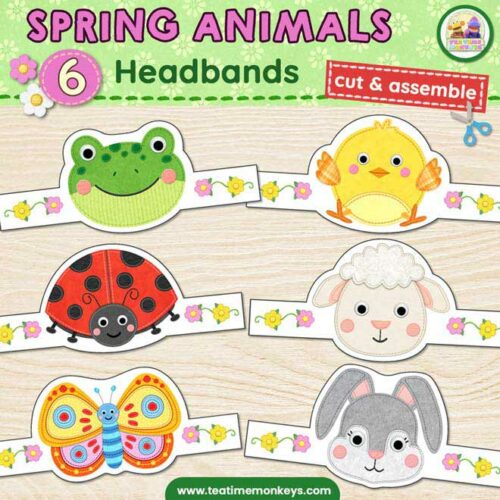 SPRING ANIMALS HEADBANDS - Spring Craft | Made By Teachers