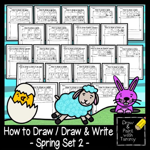 How to draw, draw and write Spring Set 2 | Made By Teachers