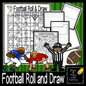 Football Roll and Draw Printable Art Game | Made By Teachers