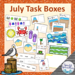 Summer Beach Task Boxes for July - Made By Teachers