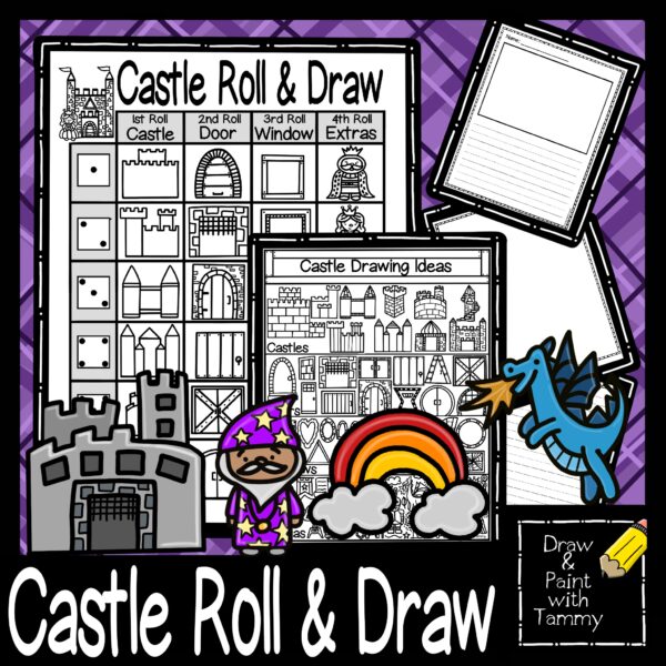 Castle Roll and Draw Art Activity Game | Made By Teachers