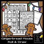 Gingerbread House Roll and Draw Art Activity | Made By Teachers