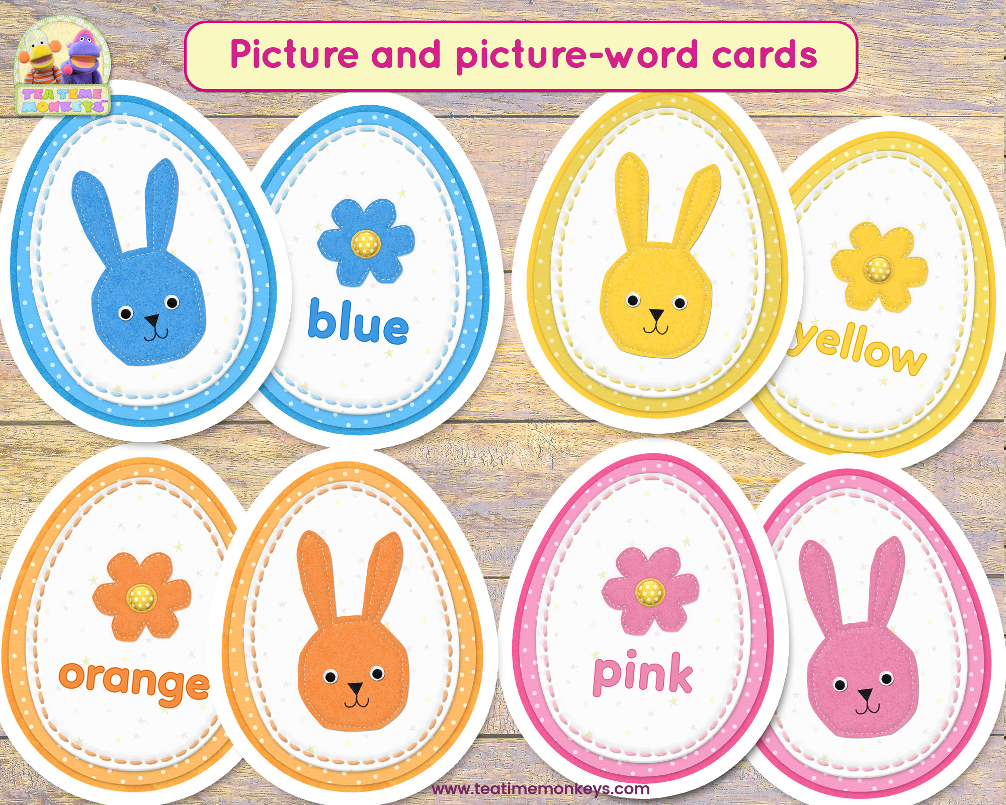 NUMBER MATCHING Easter Egg Cards: Colors, Counting and Sorting by Size ...