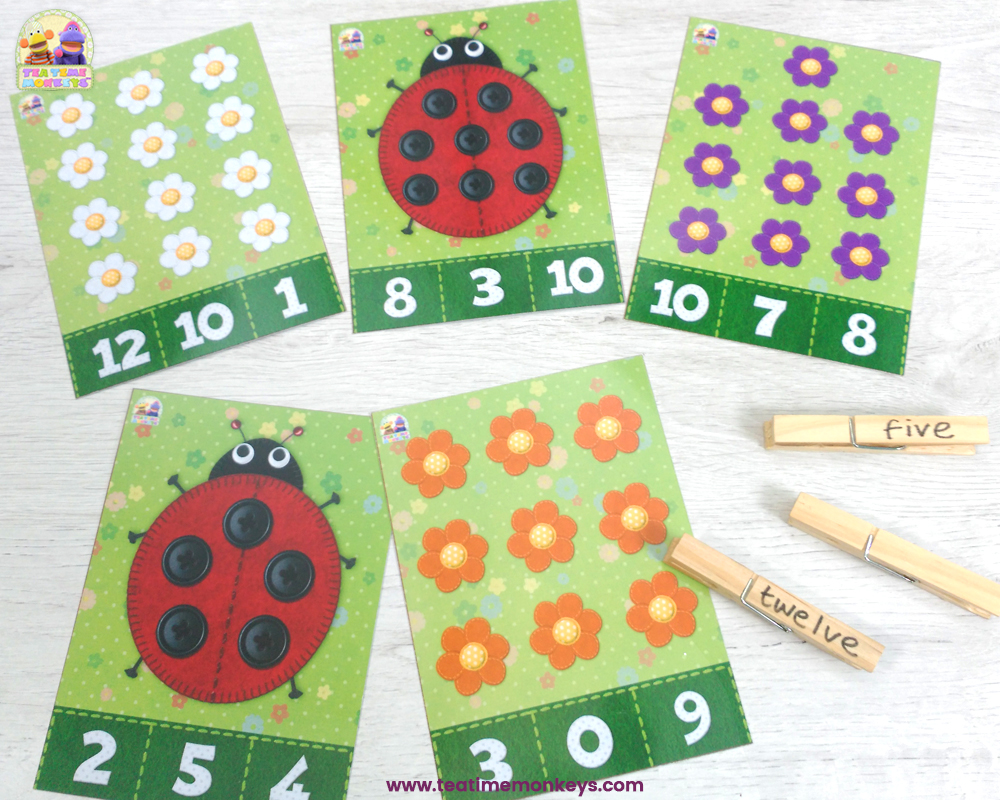 Ladybug Early Math Games & Activities Pack - 10 Games in 1! - Made By ...