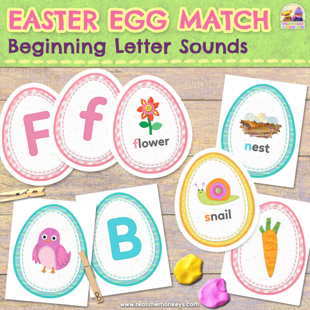 Spring Themed Easter Egg Matching Cards - BUNDLE | Made By Teachers