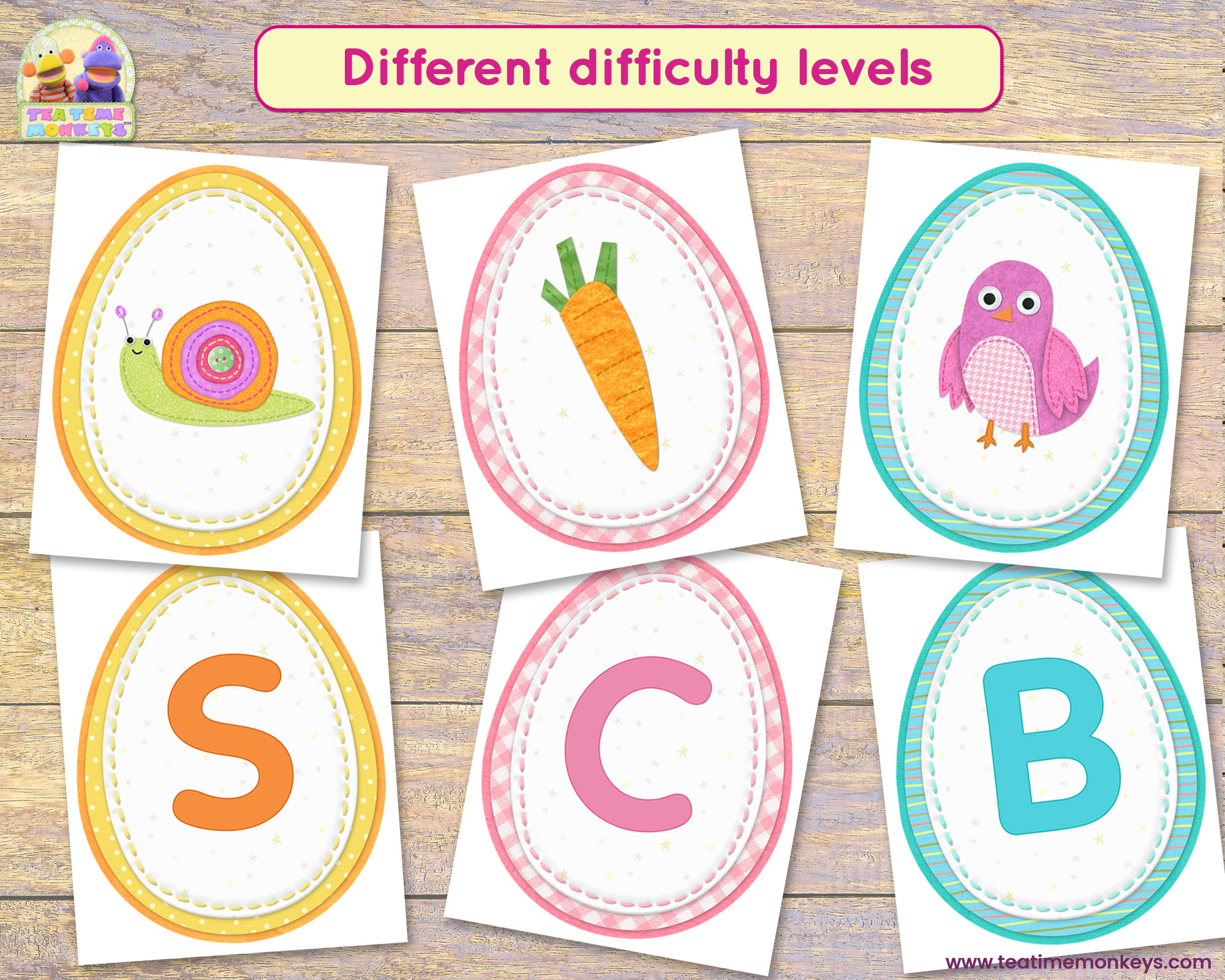 LETTER MATCHING Easter Egg Cards: Beginning Sounds - Made By Teachers