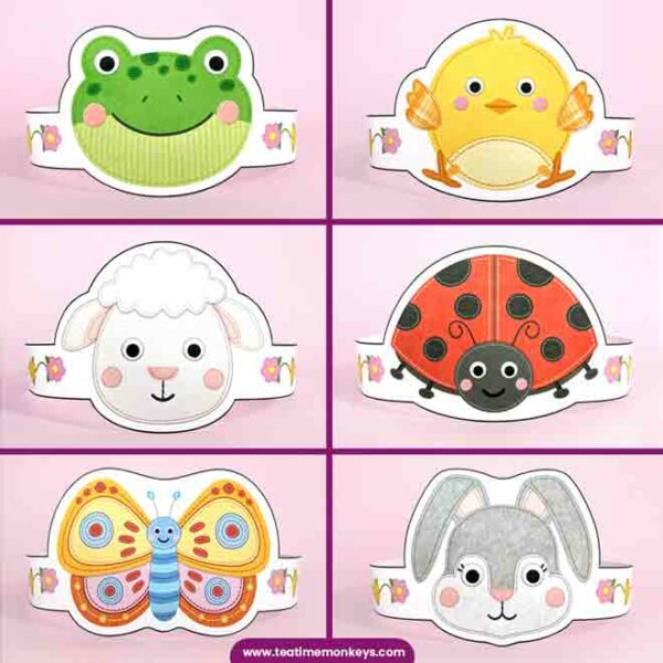 SPRING ANIMALS HEADBANDS - Spring Craft | Made By Teachers
