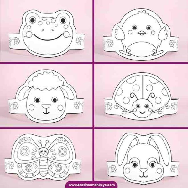 SPRING ANIMALS HEADBANDS - BUNDLE - Spring Craft | Made By Teachers
