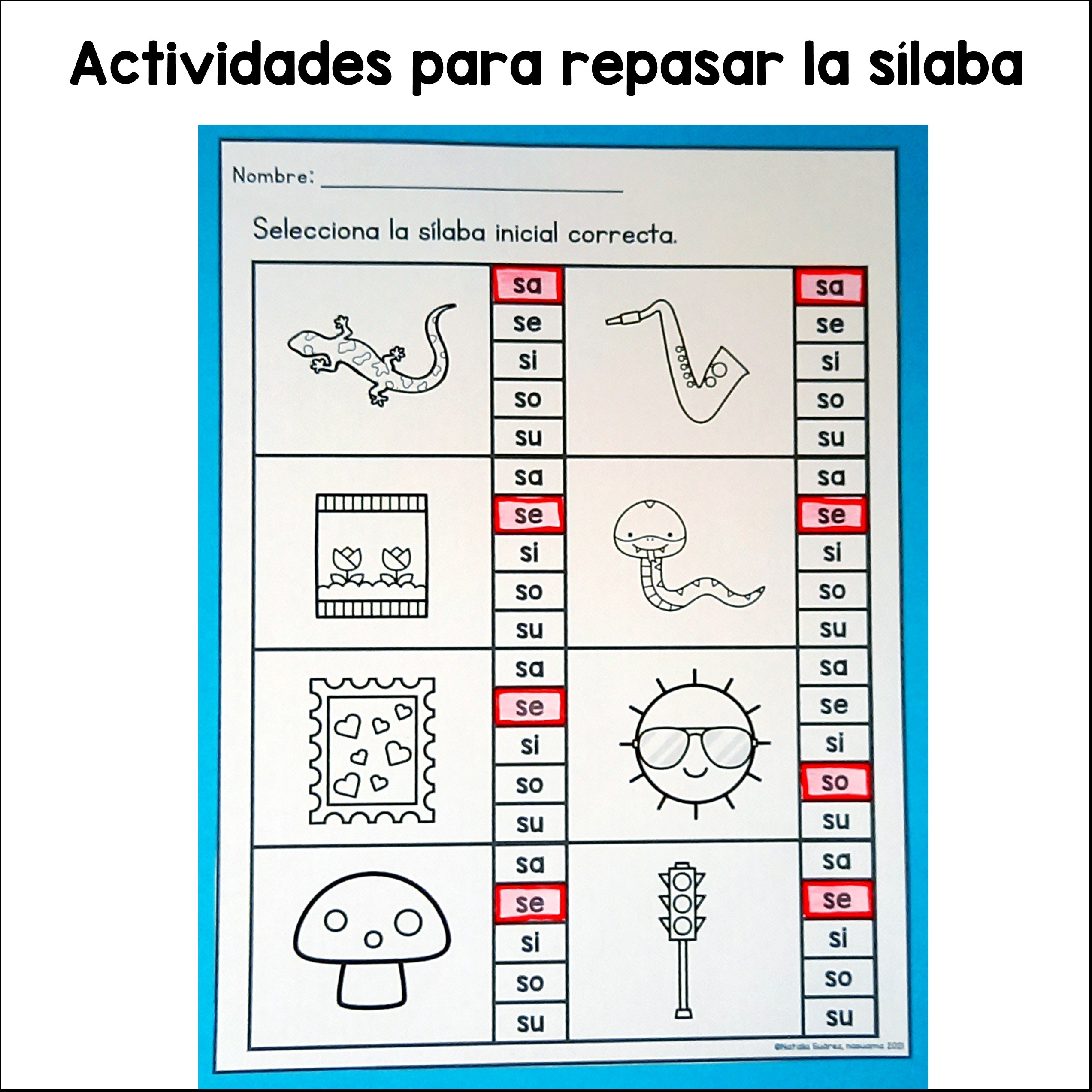 Cartilla fonética - Lectoescritura - Letra S | Made By Teachers