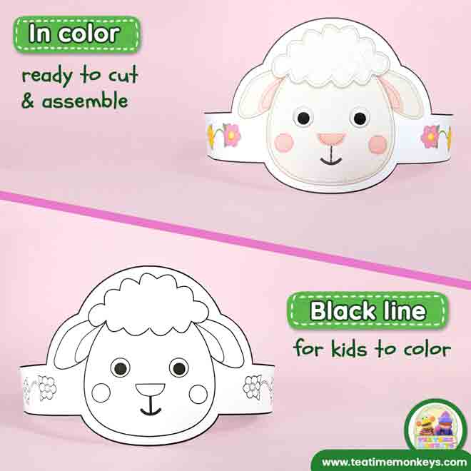 LAMB HEADBAND - Spring Craft - Made By Teachers