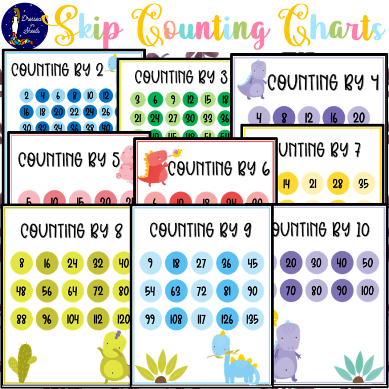 Skip Counting Charts - Made By Teachers