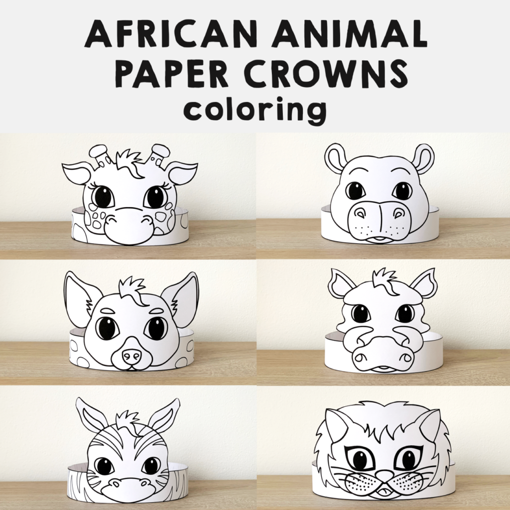 Dog Ears Crown Headband Printable Coloring Craft - Made By Teachers