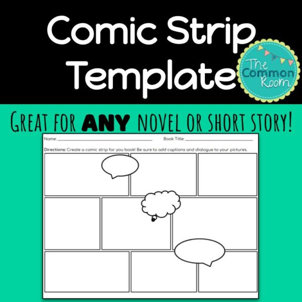 Comic Strip Template for ANY Novel | Made By Teachers