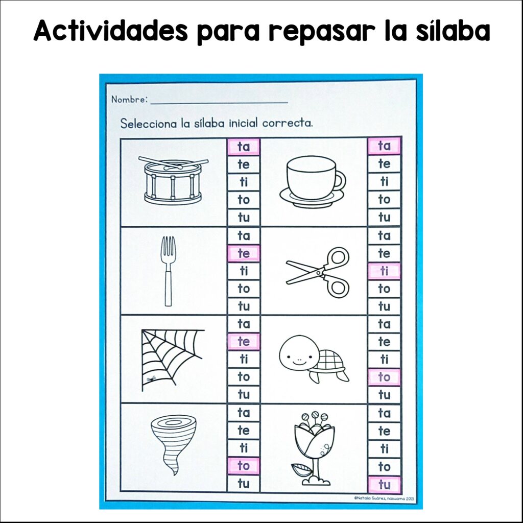 Cartilla fonética - Lectoescritura - Letra T | Made By Teachers