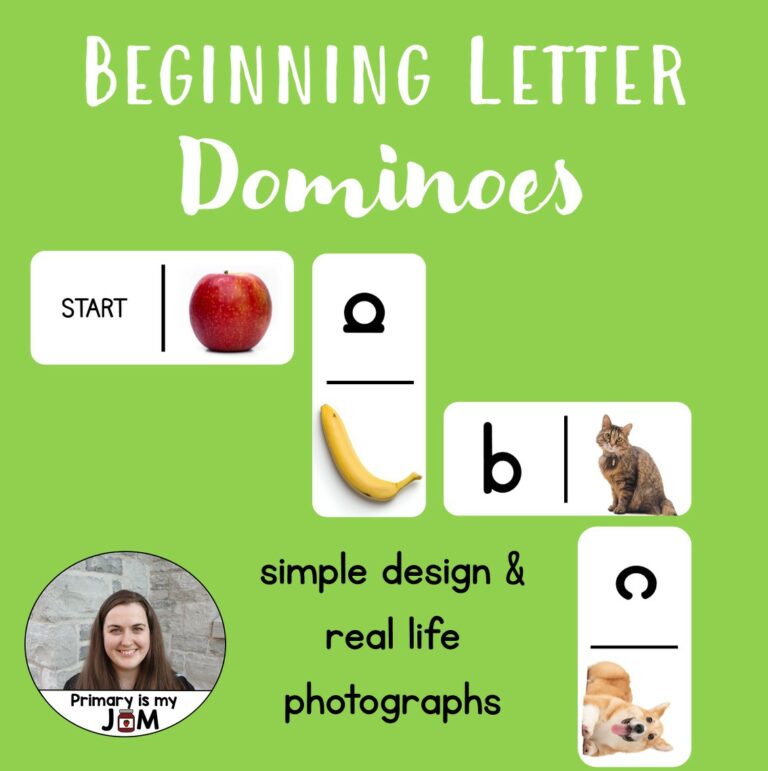 Beginning Letter Domino Game | Made By Teachers