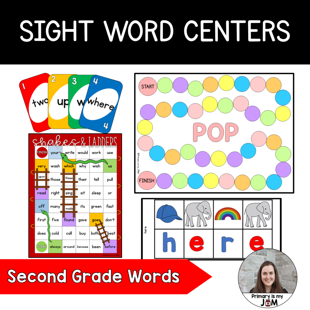 Sight Word Centers and Games - Dolch Second Grade | Made By Teachers