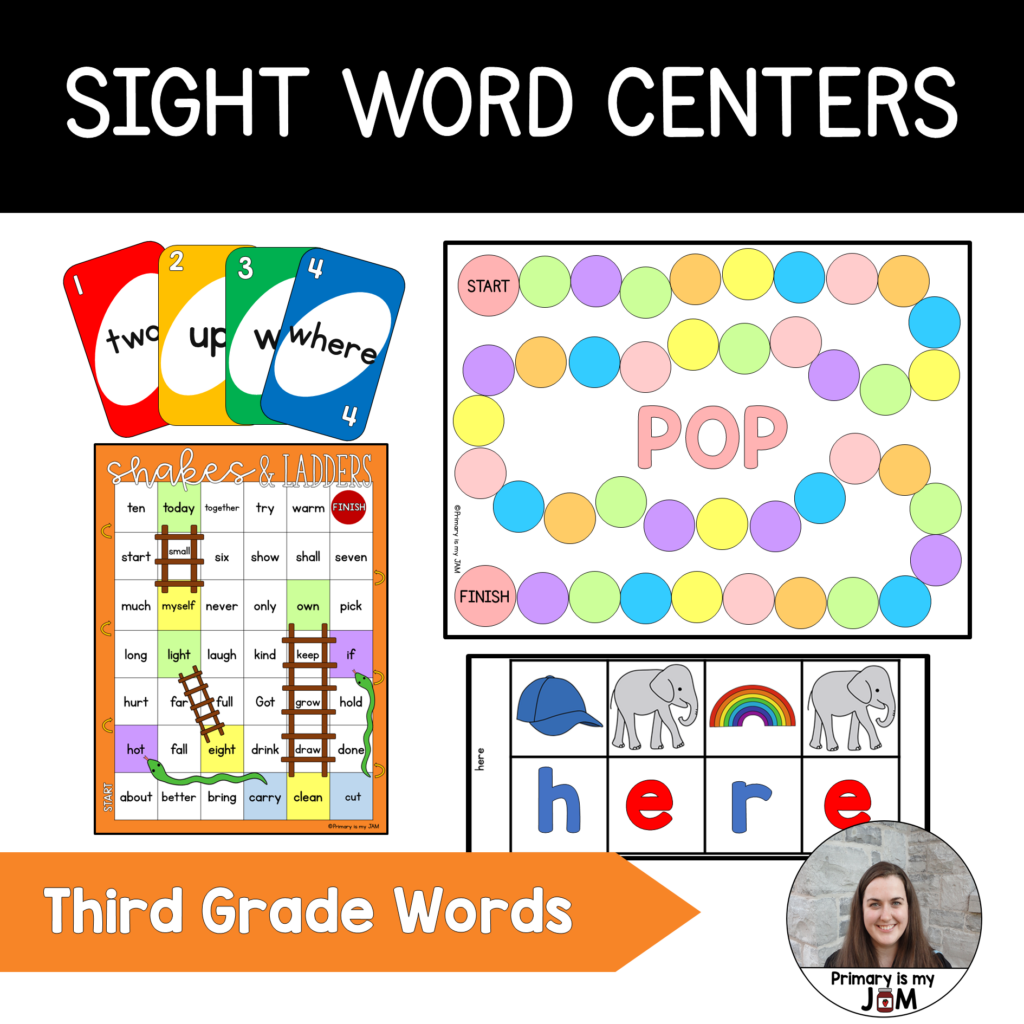 Sight Word Centers and Games - Dolch Third Grade - Made By Teachers