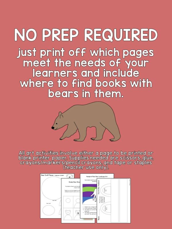 Emergency Sub Plans - Full Week Bear Themed | Made By Teachers